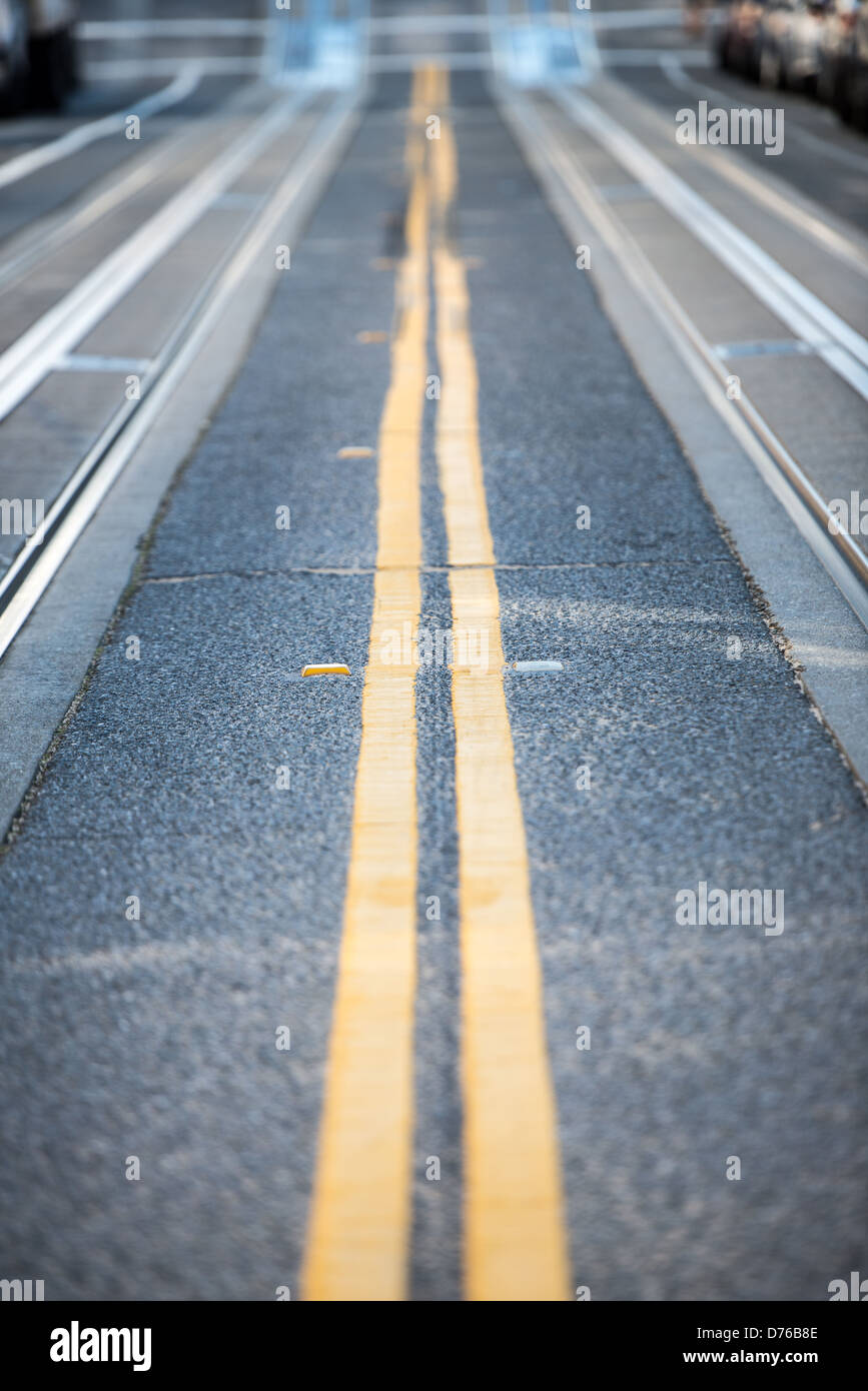 Cable Car Tracks Steep Street San Francisco // SAN FRANCISCO ...