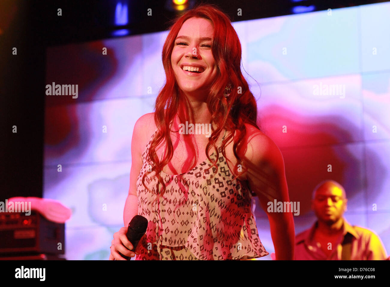 Joss Stone performing on stage Kitz Race Party 2012 at the Kitz Race ...