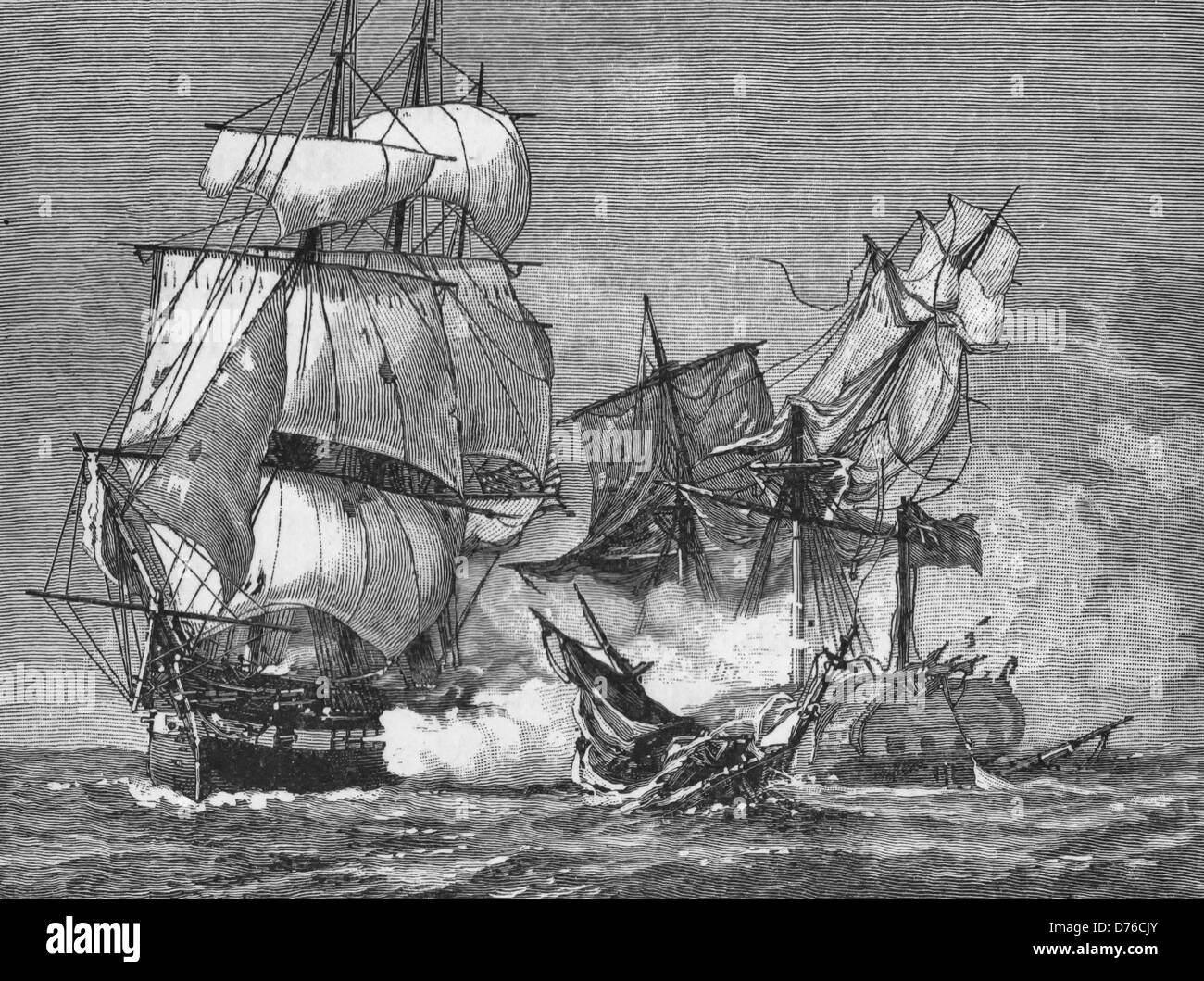 1812 uss constitution Black and White Stock Photos & Images - Alamy