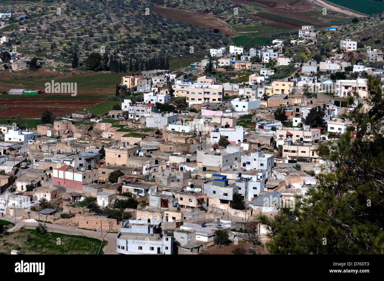 Israel, Galilee, Elevated view of an Arab village Stock Photo - Alamy