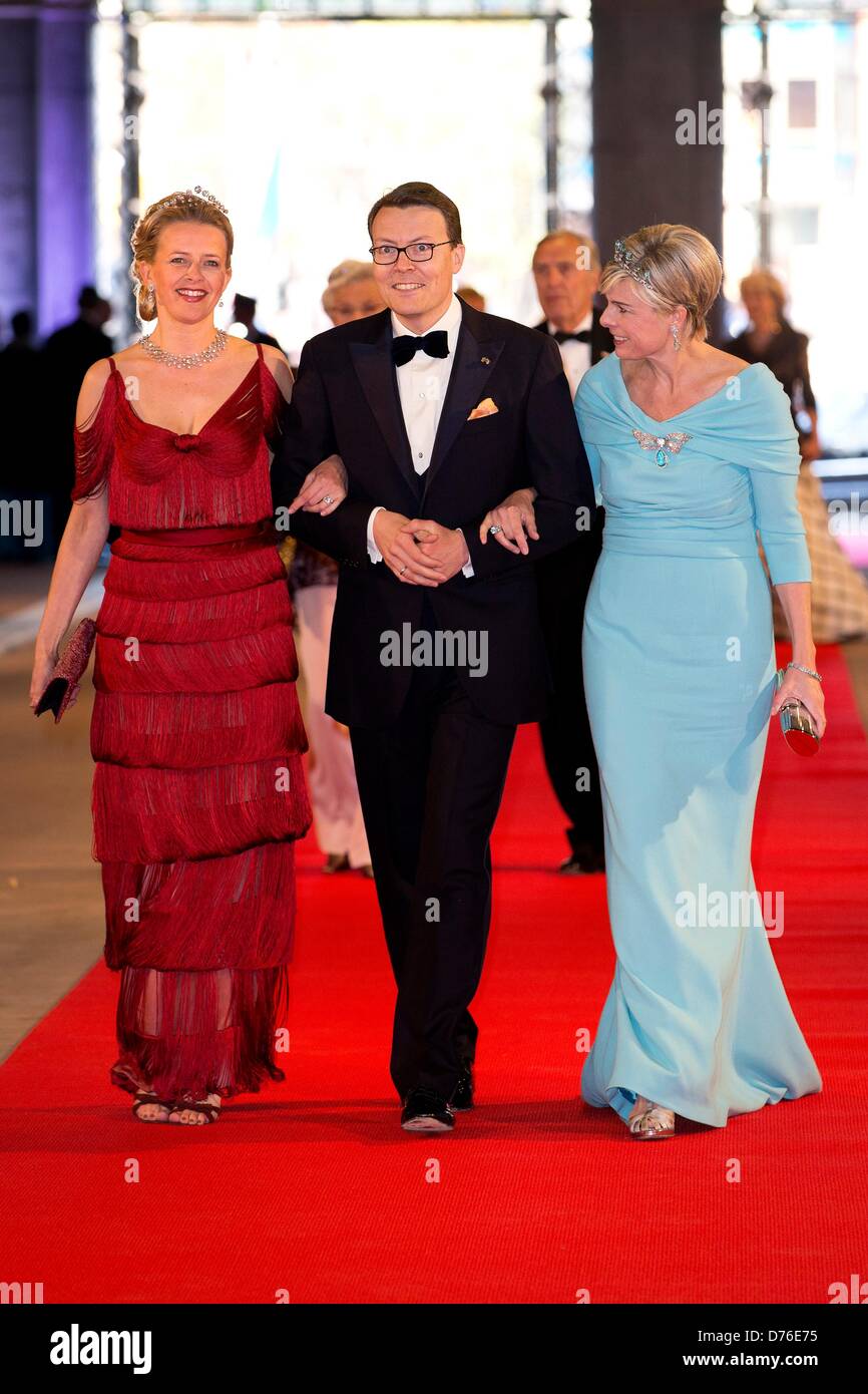 Princess Mabel, Prince Constantijn and Princess Laurentien of The ...