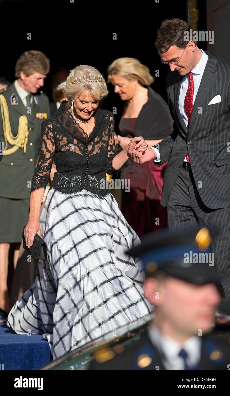 Princess Irene of The Netherlands leaving the Royal Palace Amsterdam ...