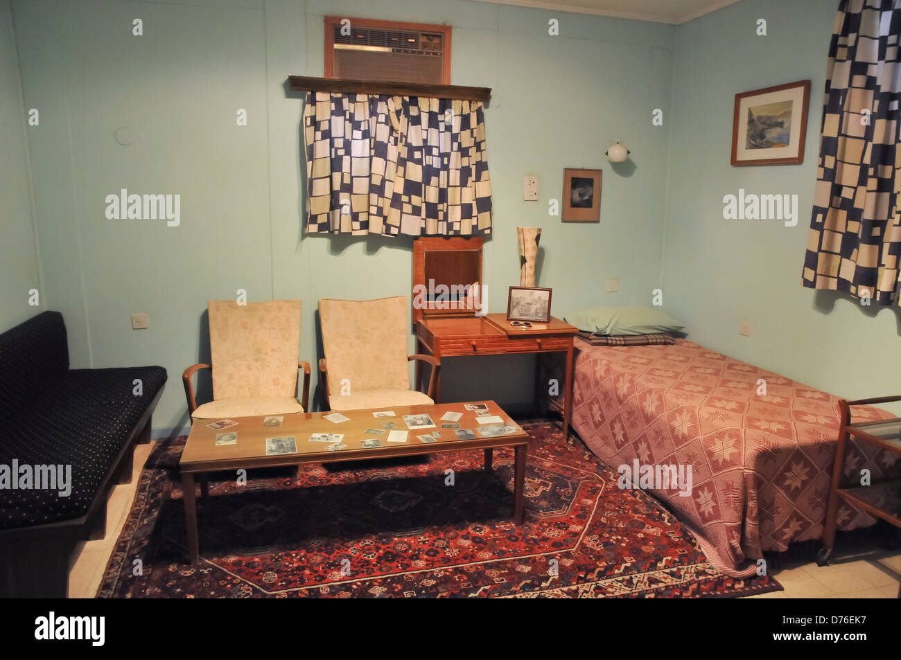 Israel, Negev desert, Kibbutz Sde Boker, Interior of Ben-Gurion Desert Home Stock Photo - Alamy
