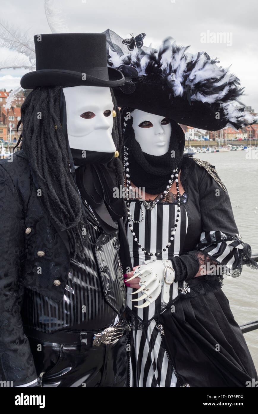 Whitby Goth weekend, Whitby, North Yorkshire, England, UK Stock Photo ...