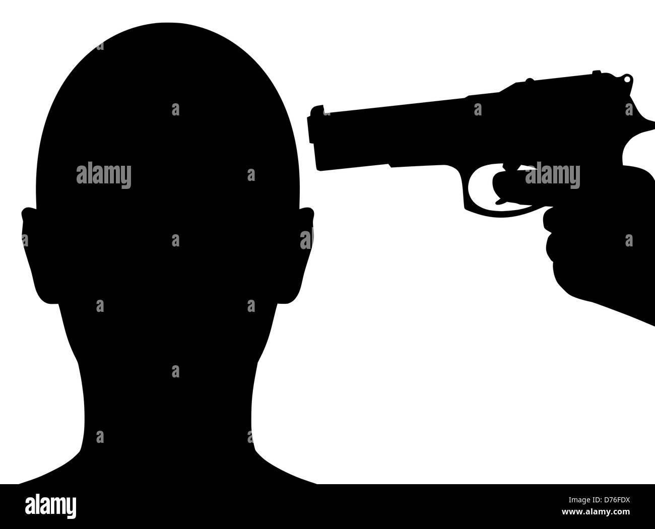 Head pointing Black and White Stock Photos & Images - Alamy