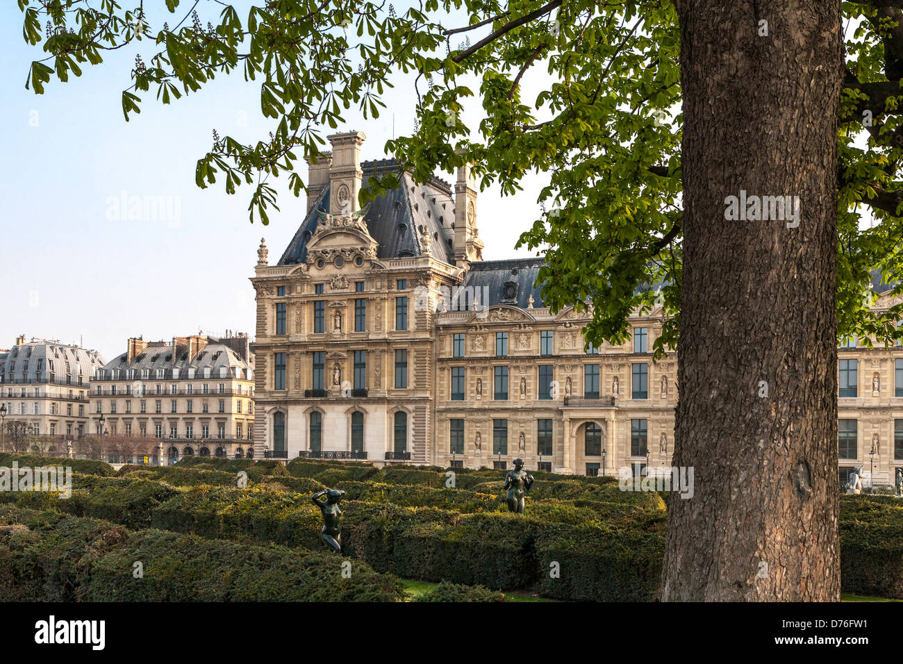 Paris, les tuileries, Pavillon de Marsan, France Stock Photo - Alamy