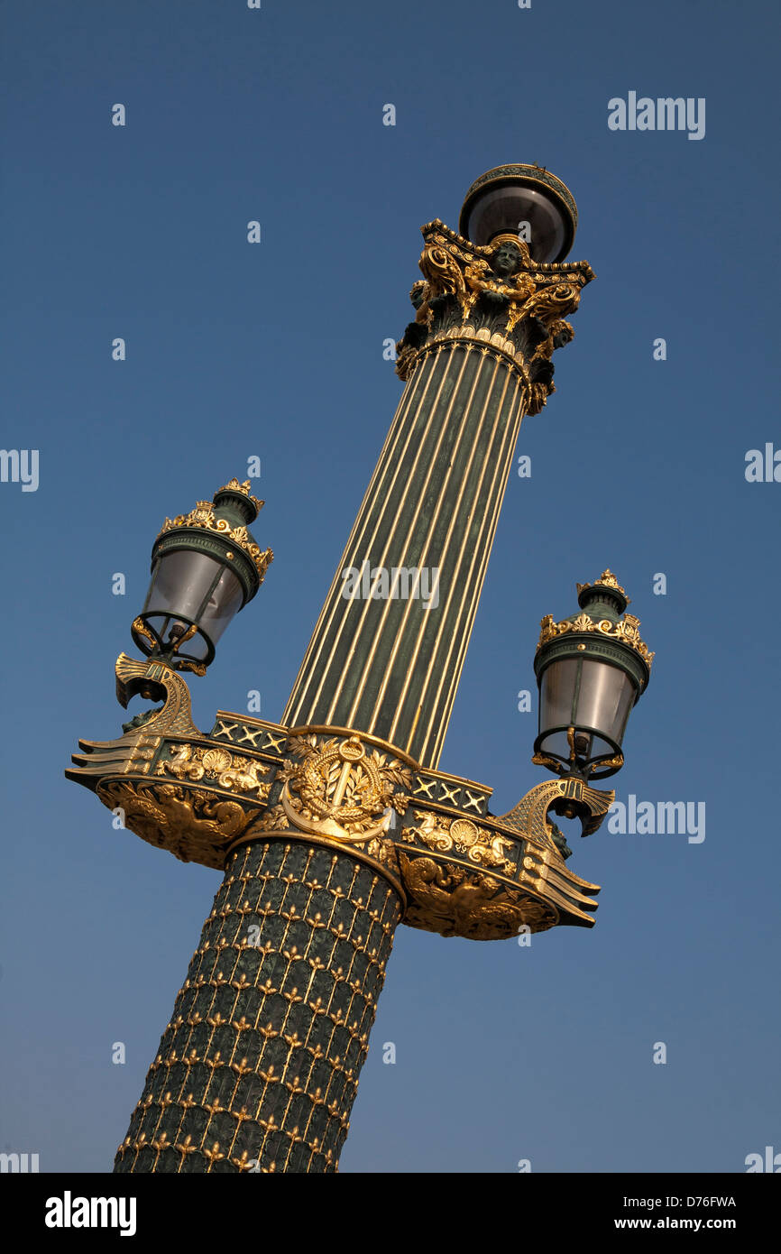 Paris column in the Place de la concorde Stock Photo - Alamy