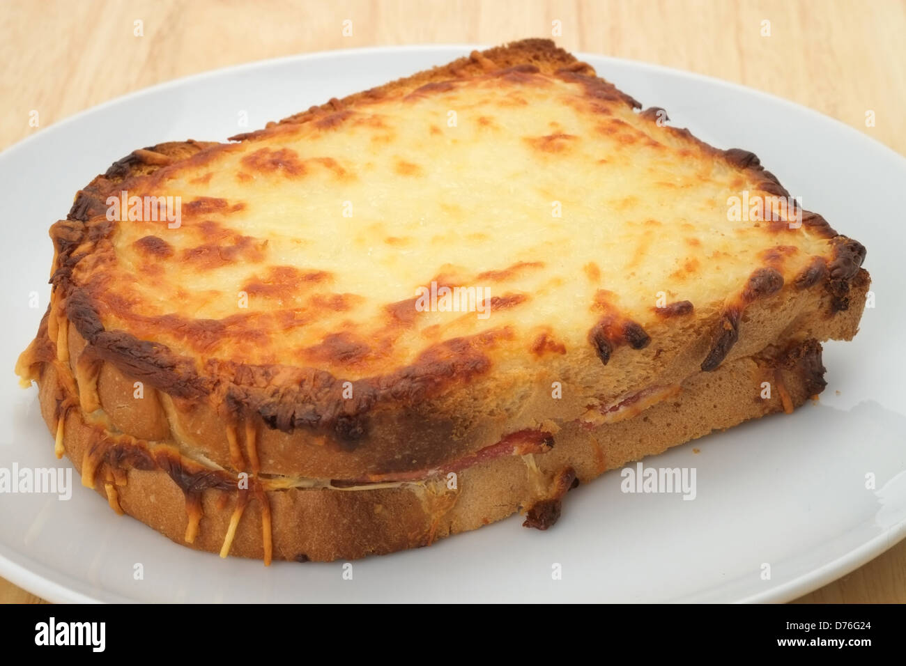 A toasted Croque Monsieur sandwich Stock Photo - Alamy