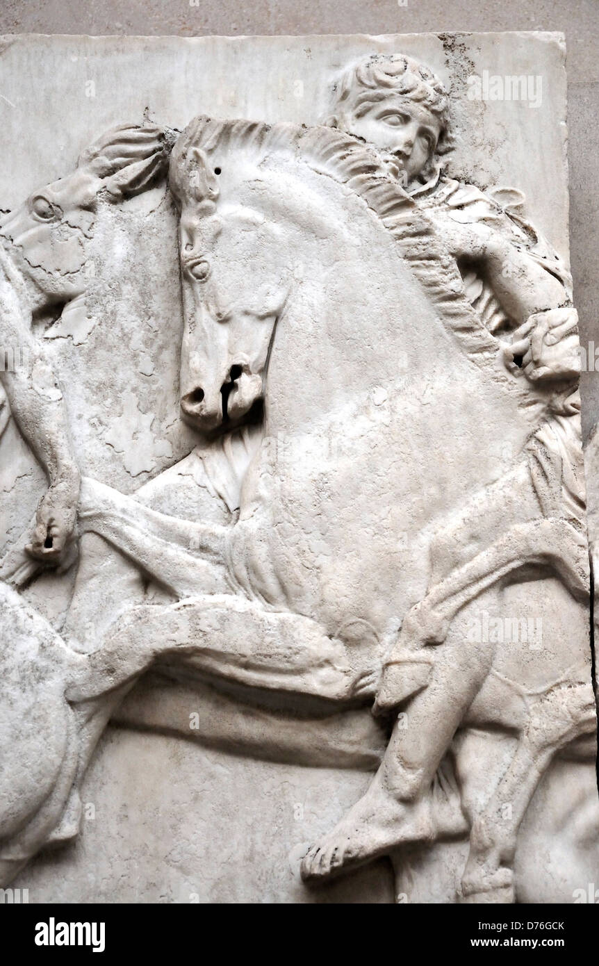 London, England, UK. British Museum. The 'Elgin Marbles' - parts of the ...