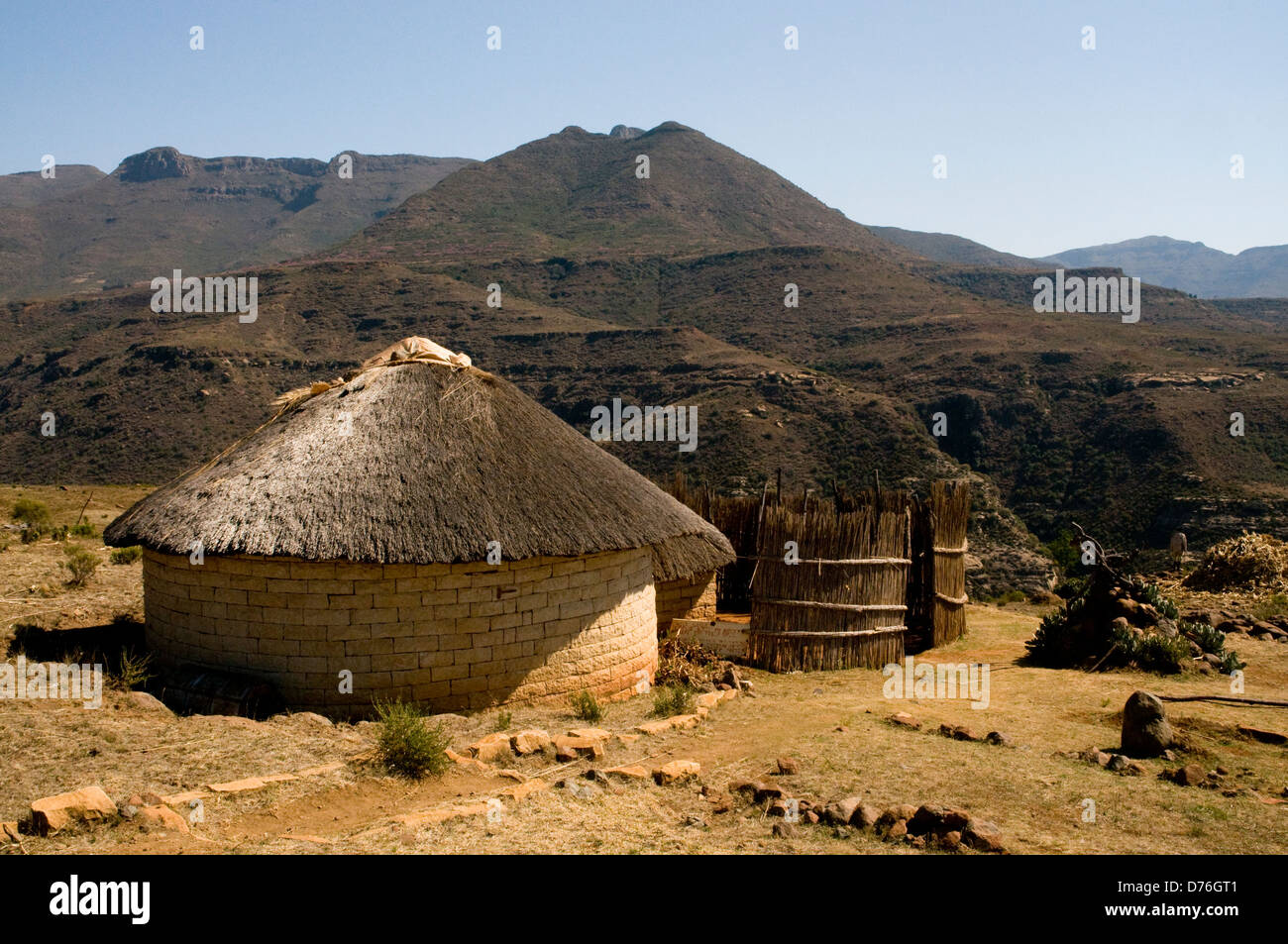 Lesotho traditional village hi-res stock photography and images - Alamy