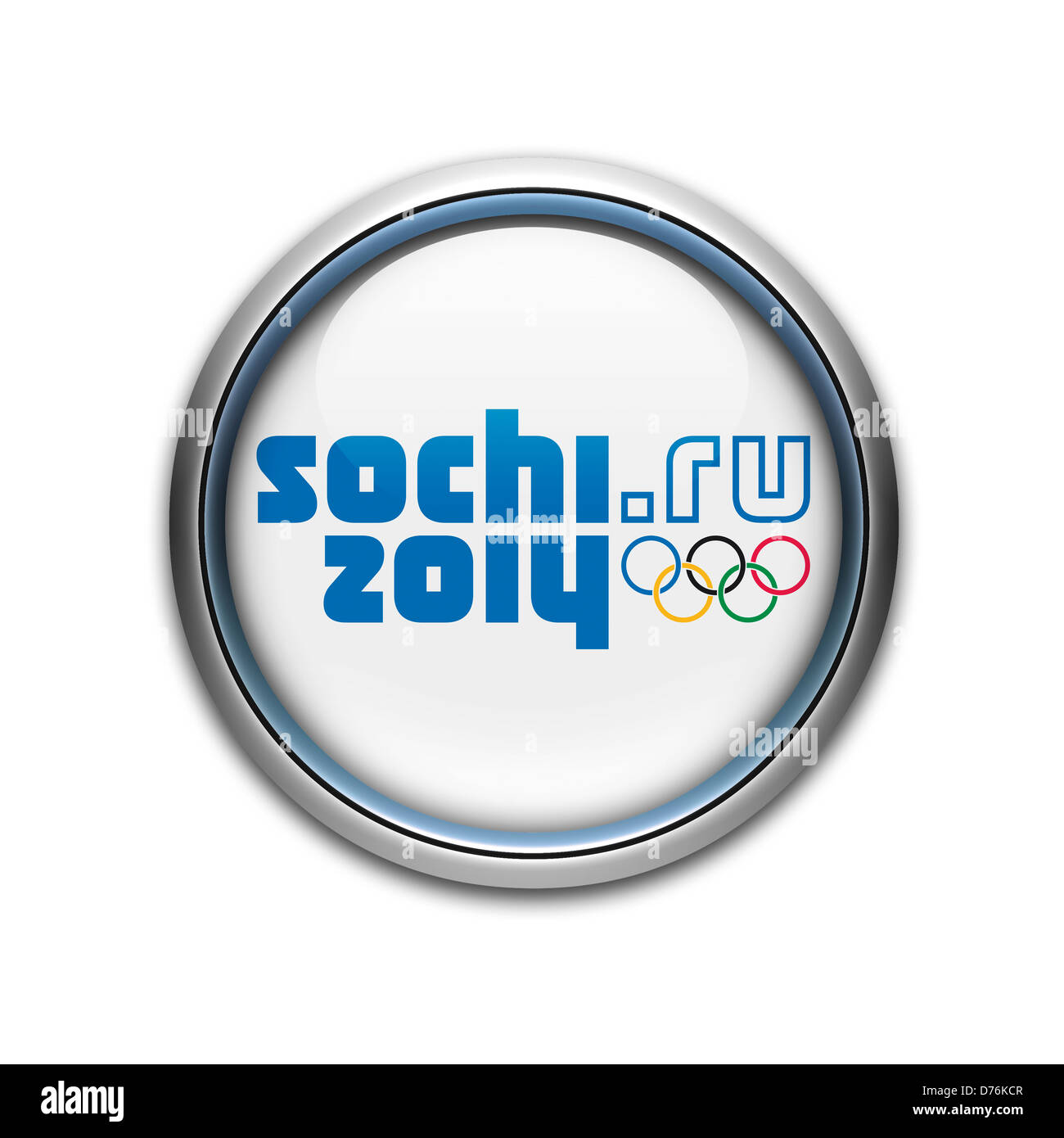 Sochi 2014 winter Olympic Games logo symbol flag icon Stock Photo - Alamy