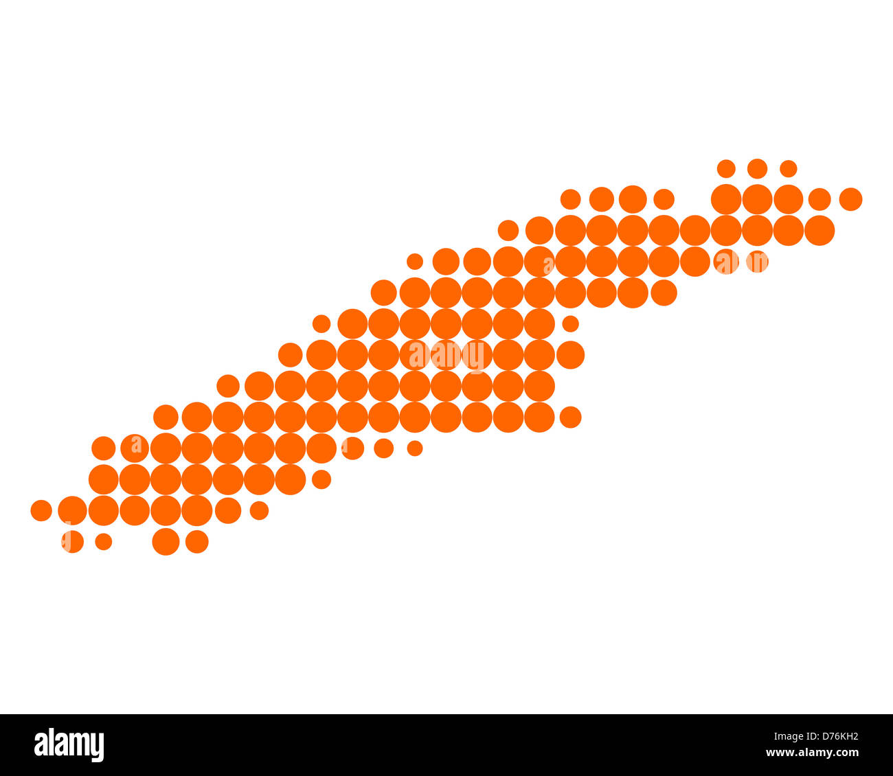 Map of Hydra Stock Photo - Alamy
