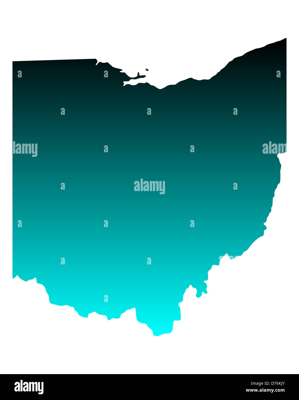 Map of Ohio Stock Photo - Alamy