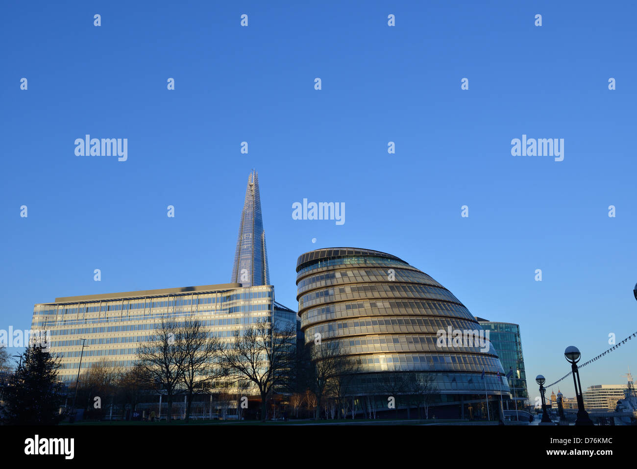 The Mayor's Office building with the shard tower in London tower bridge ...