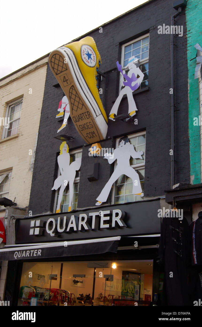 Shop front on Camden High Street in London, England. Editorial only 2 ...