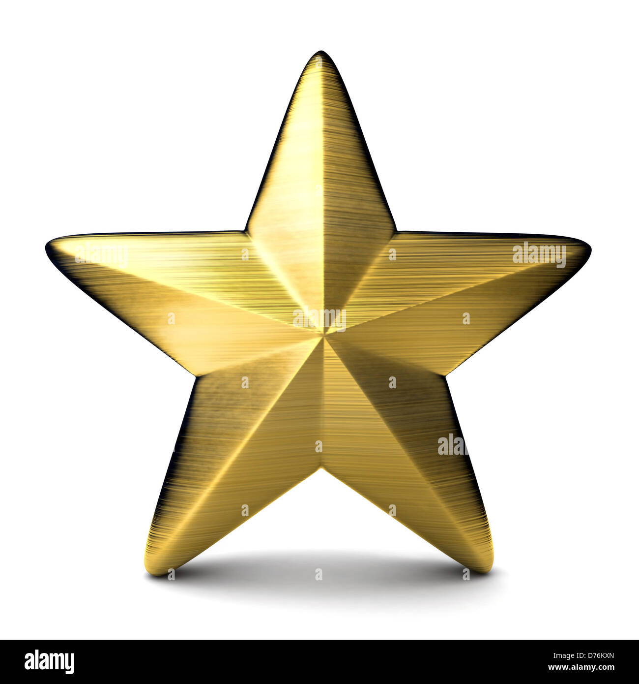 Gold star (done in 3d Stock Photo - Alamy