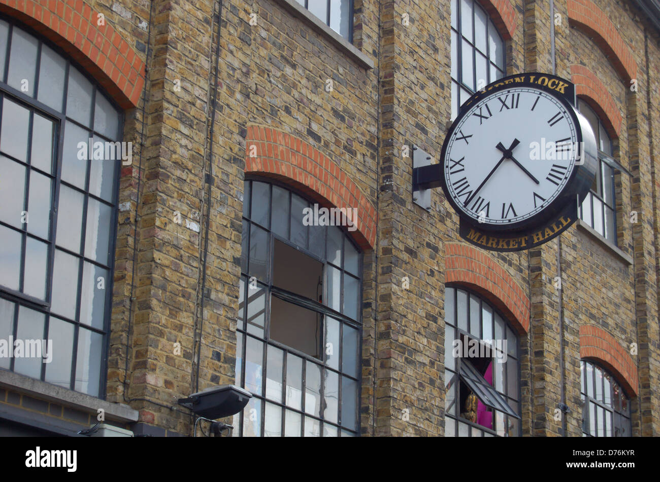 Wall clock at Camden Lock in London, England Stock Photo - Alamy