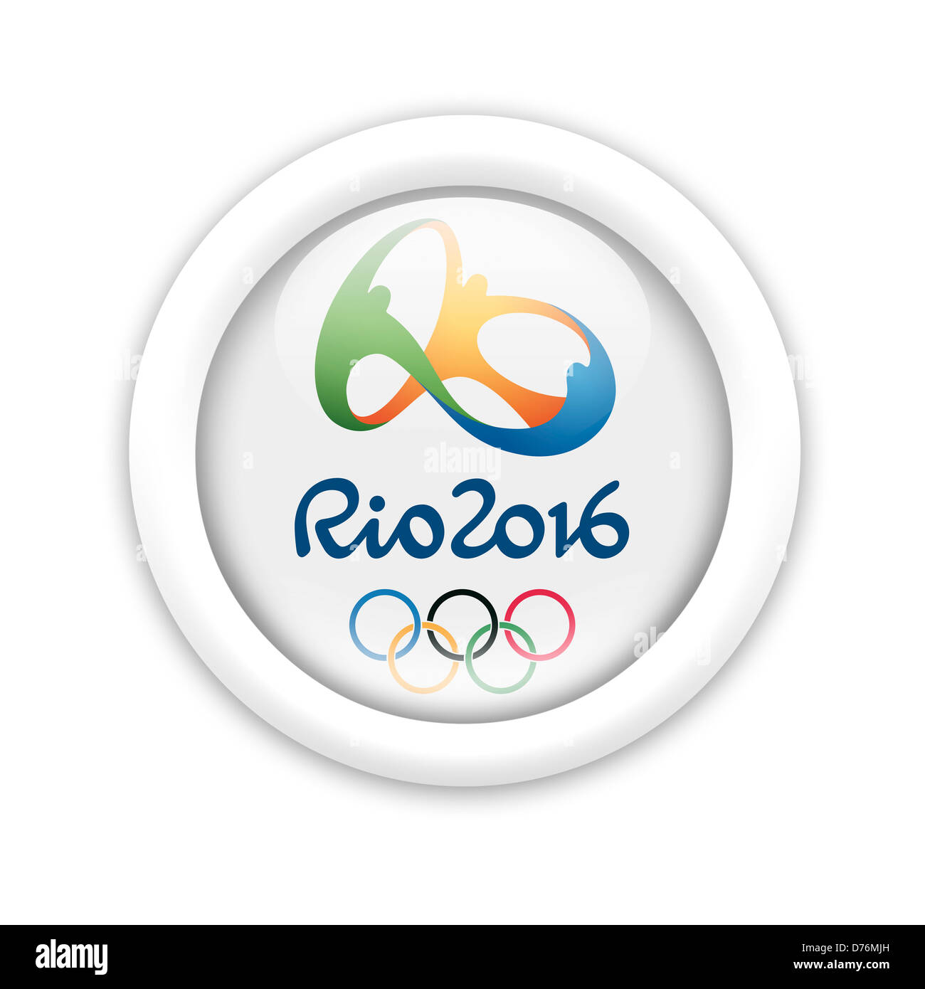 Rio 2016 - Olympic Games summer Rio de Janeiro logo symbol flag icon ...