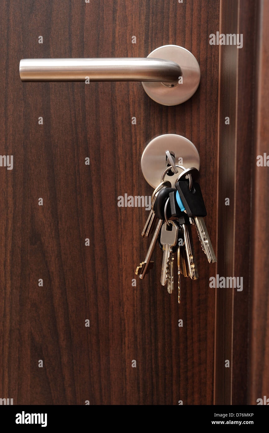 keyhole with keys Stock Photo - Alamy