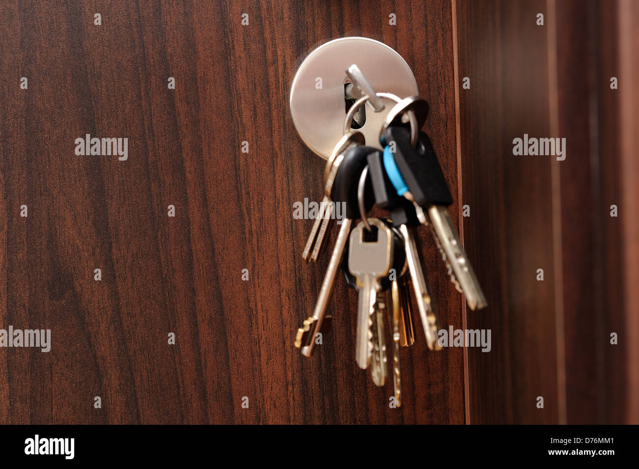 keyhole with keys Stock Photo - Alamy