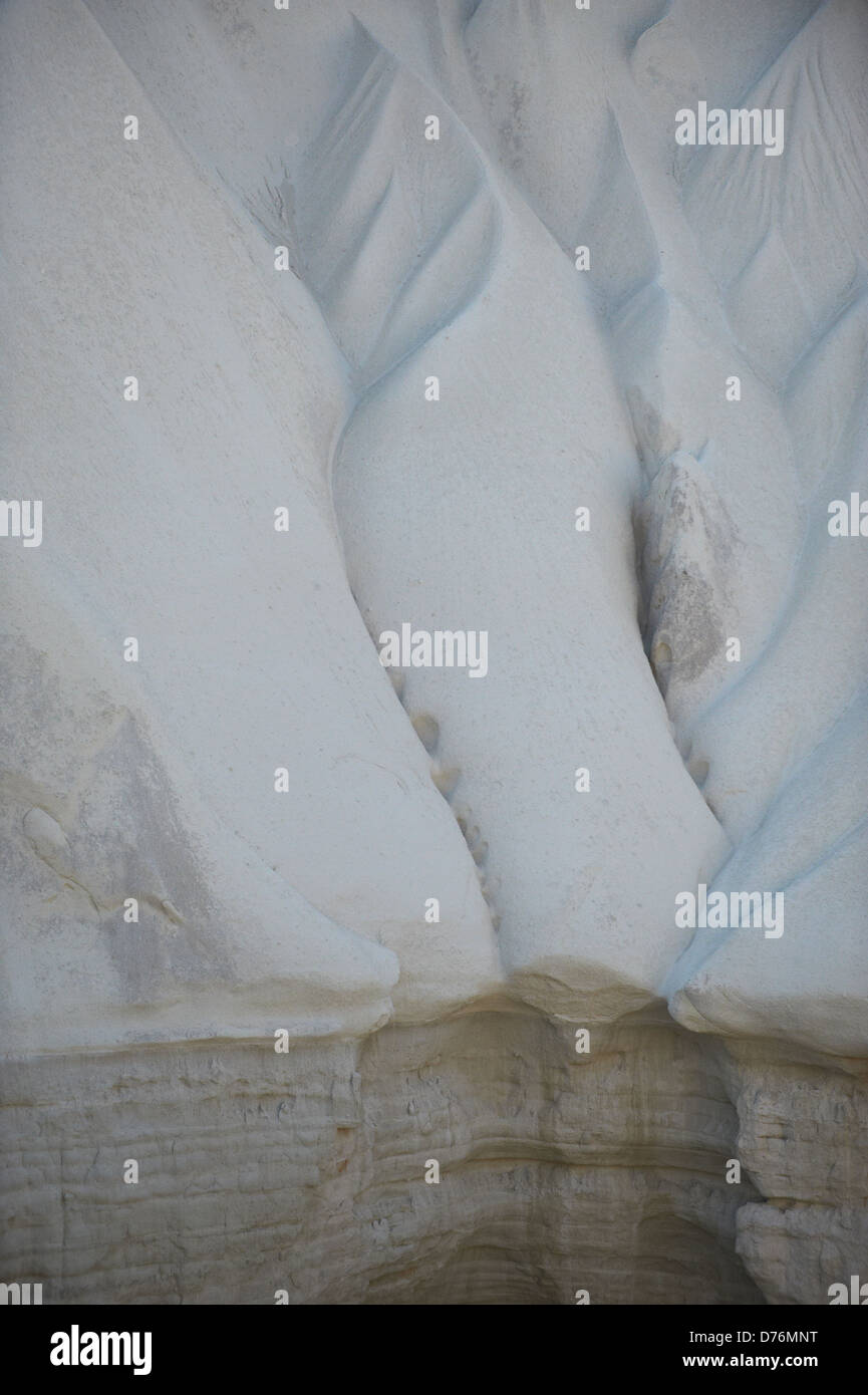 Strange formations of limestone in Turkey, Cappadocia Stock Photo - Alamy