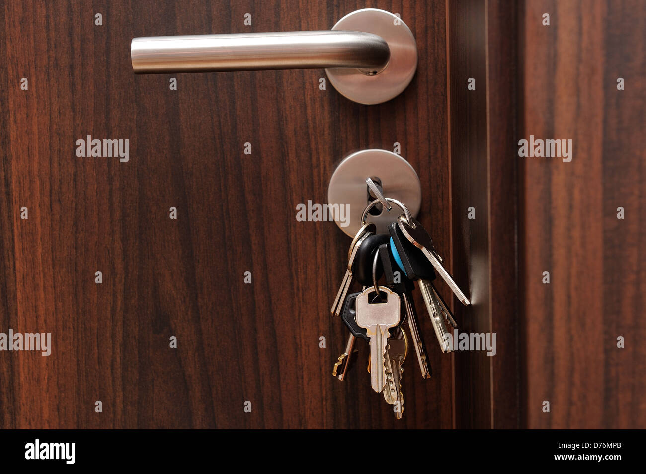 keyhole with keys Stock Photo - Alamy