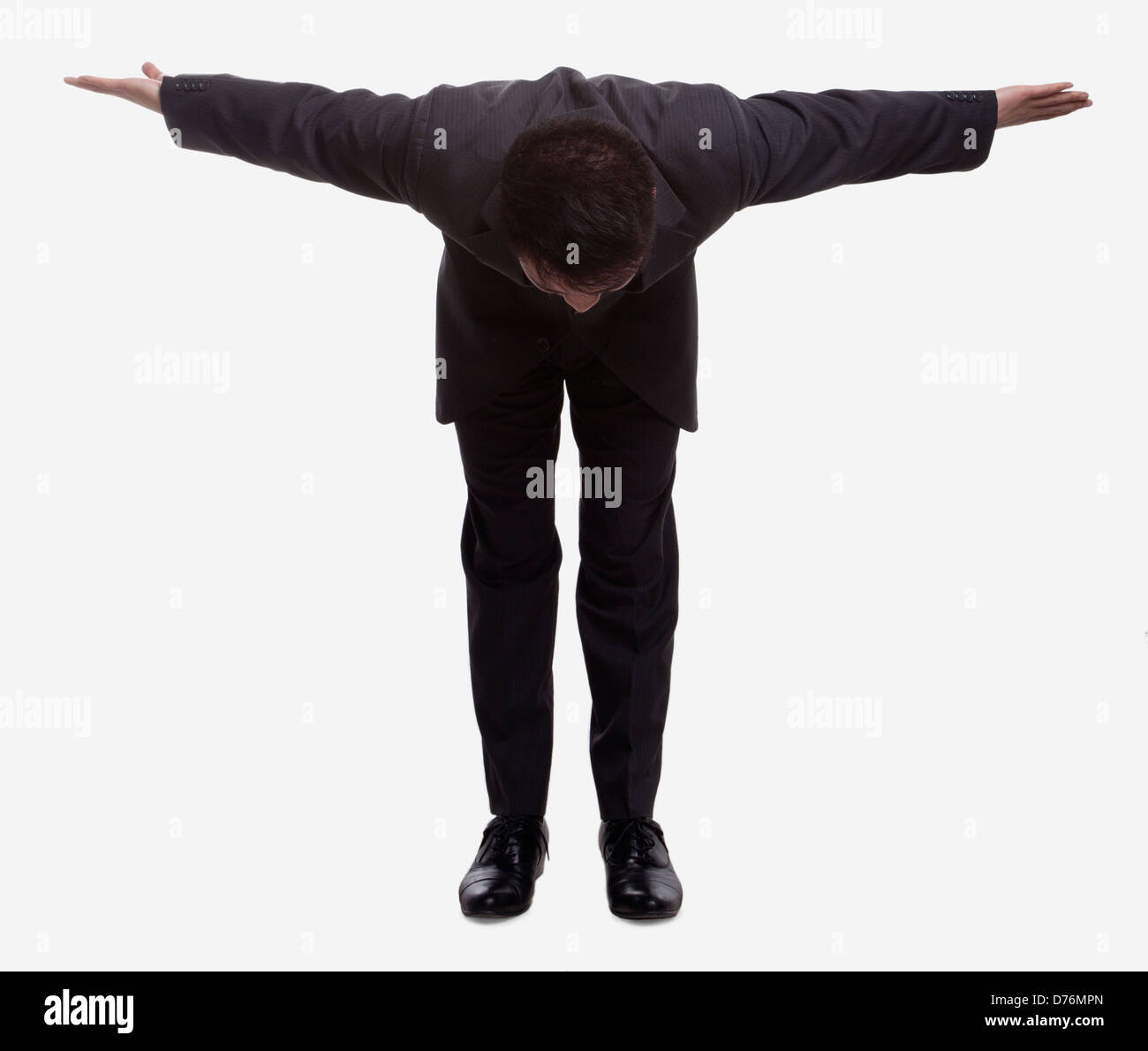 Bowing respect black and white hi-res stock photography and images - Alamy