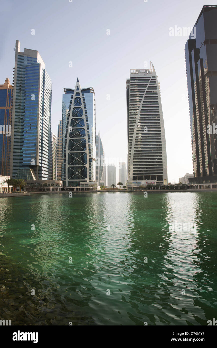 Tall buildings in Dubai, UAE Stock Photo - Alamy