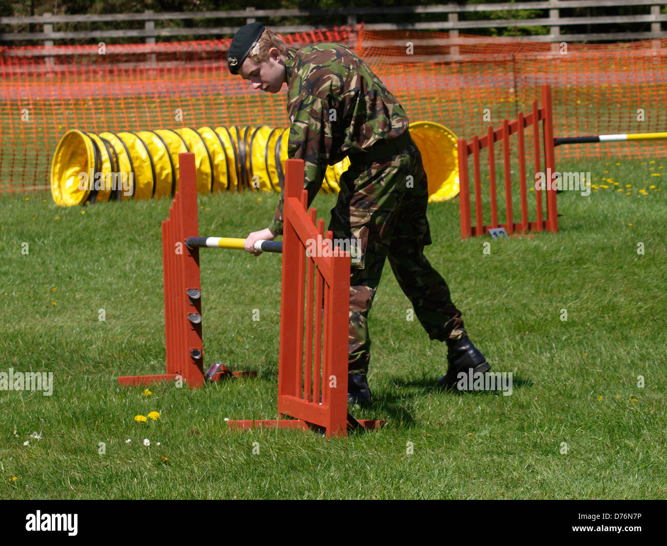Cadet Helping at Dog agility competition at the Royal Cornwall ...
