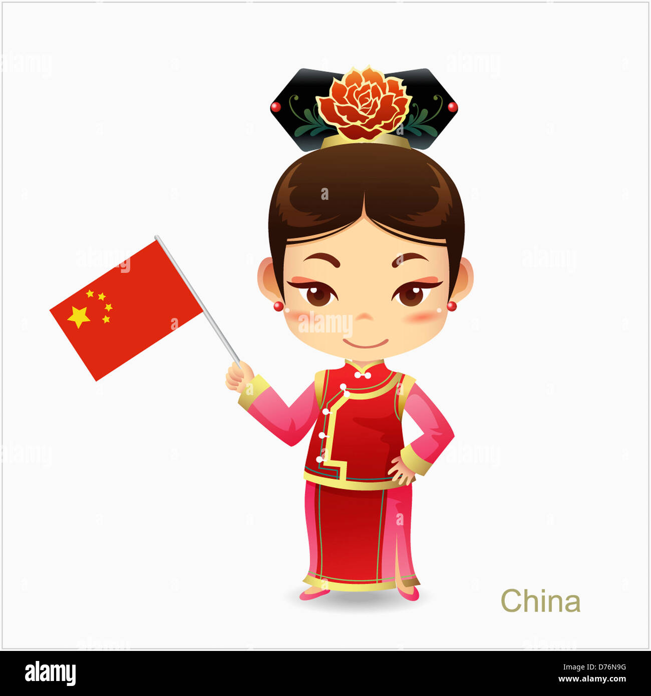 illustration character representing China Stock Photo - Alamy