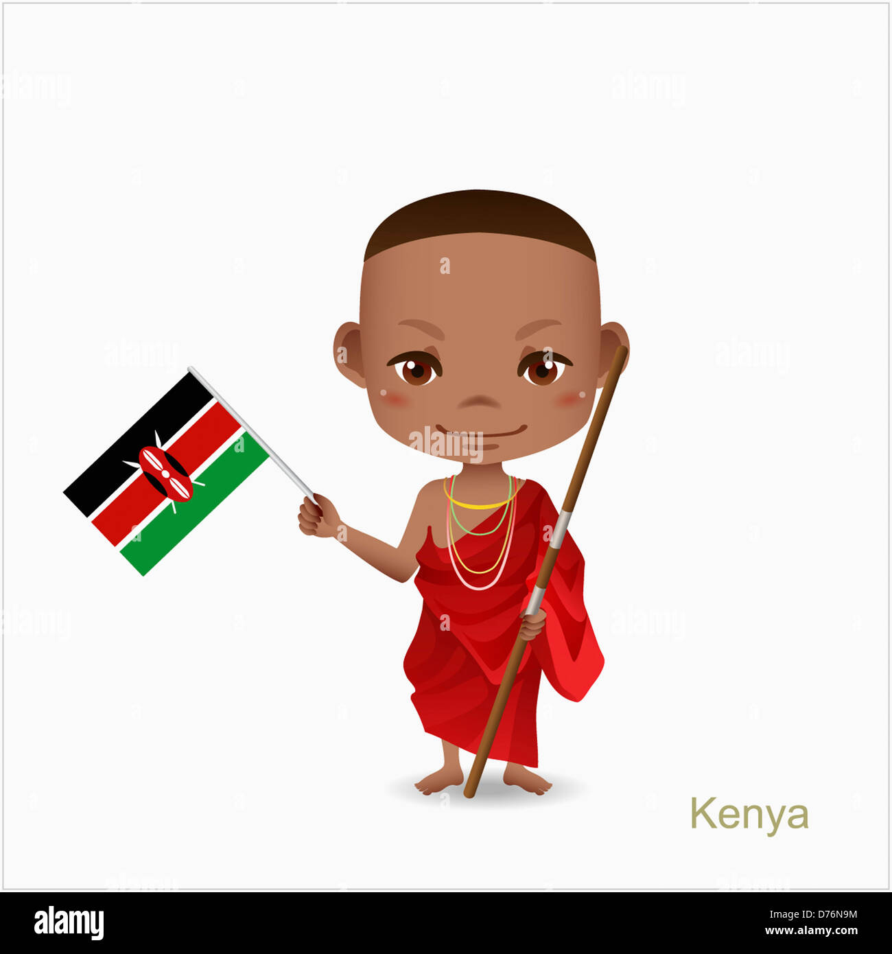 Kenya traditional clothing Cut Out Stock Images & Pictures - Alamy