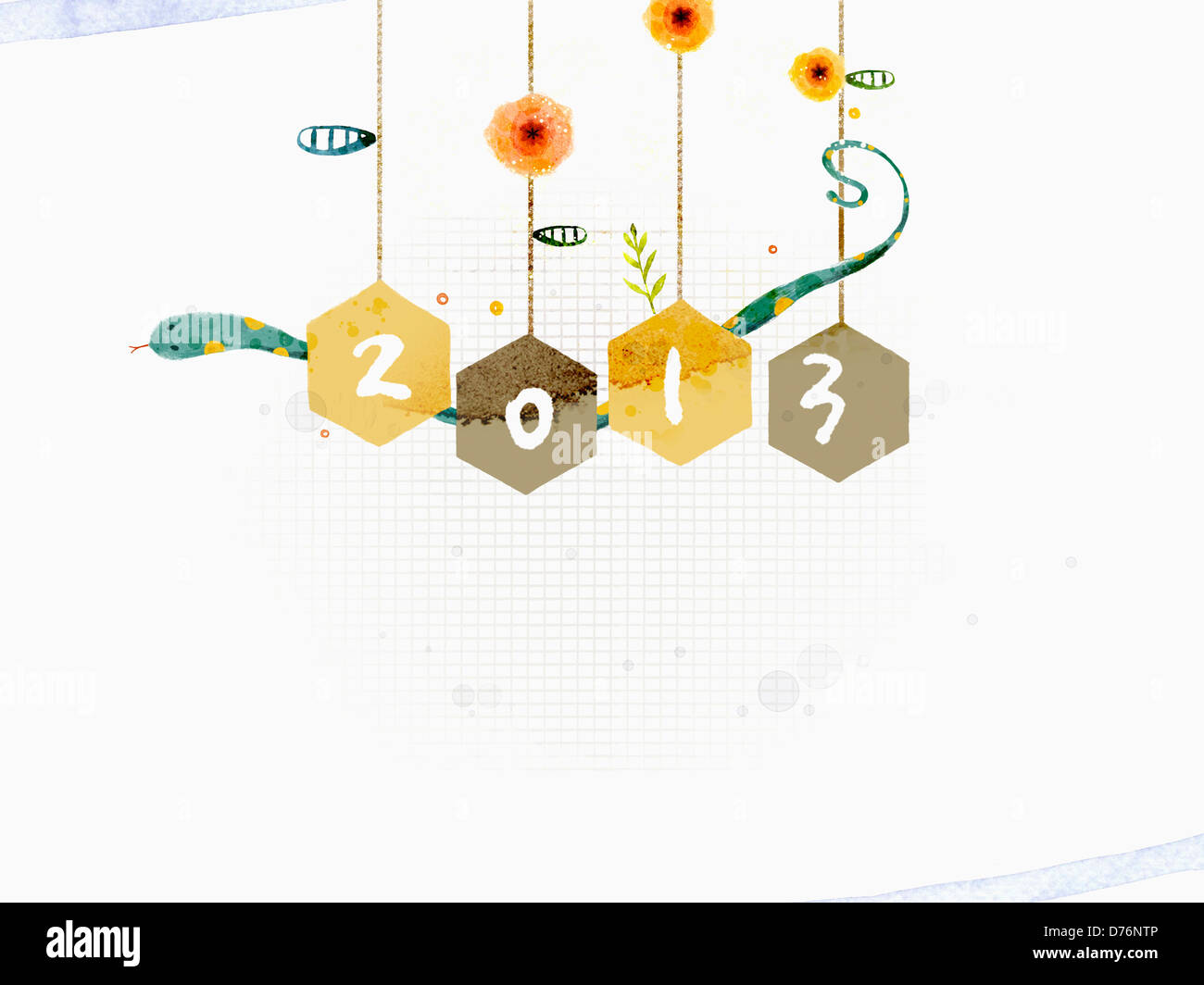 ppt template of front design featuring year 2013 Stock Photo - Alamy