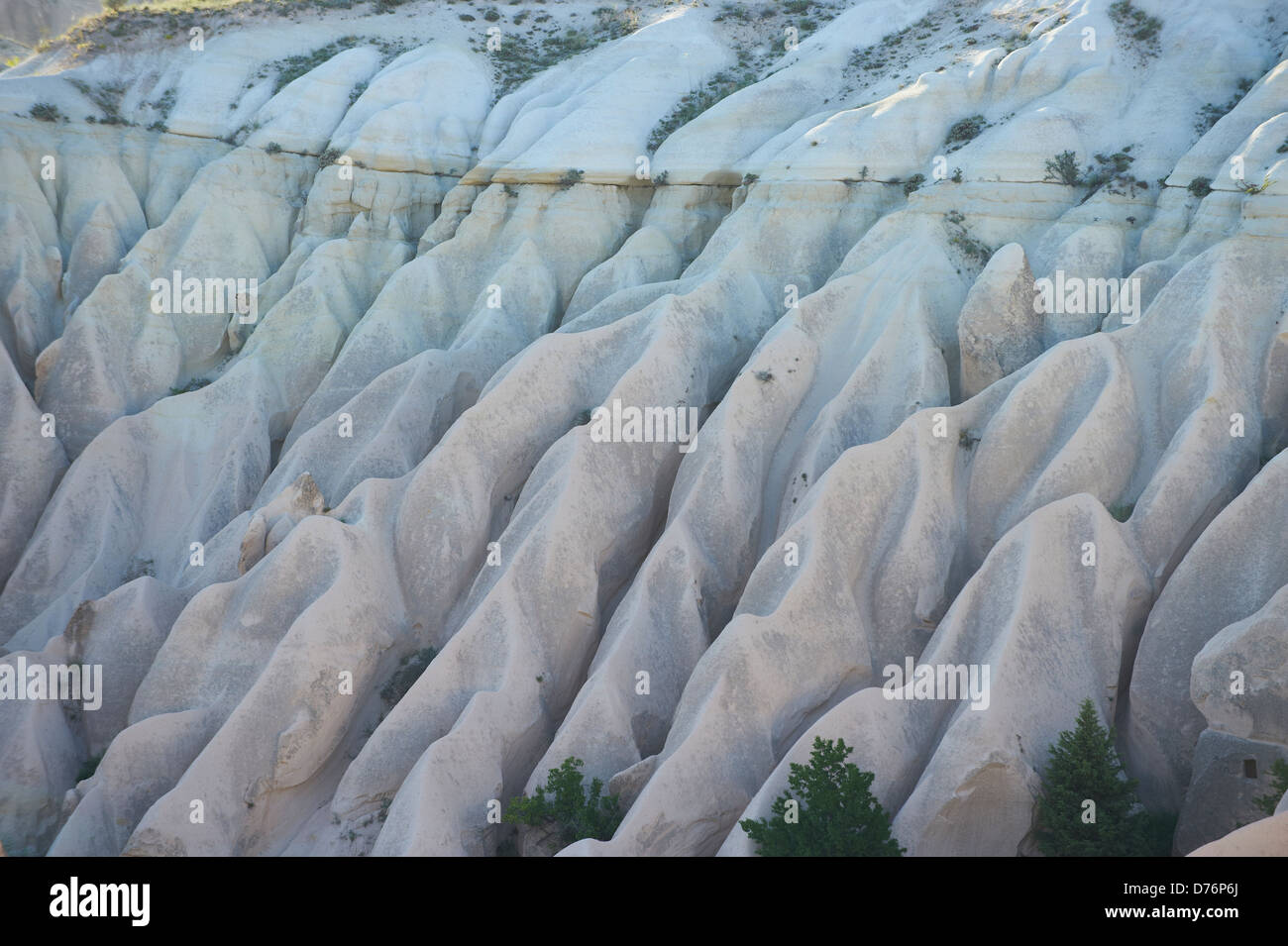 Abstract shapes of limestone in Turkey, Cappadocia Stock Photo - Alamy