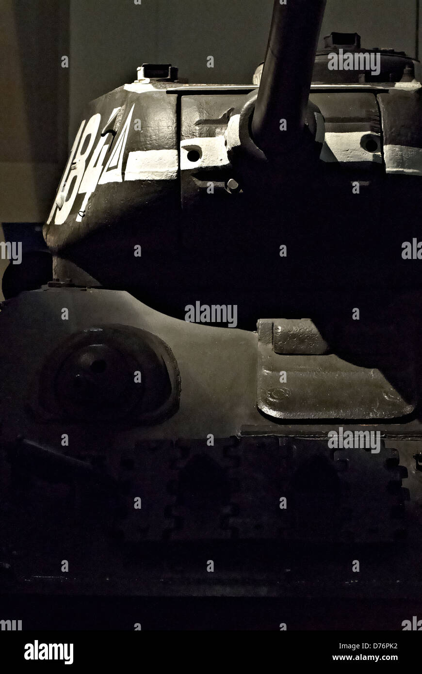 An old war time tank at the Imperial War Museum in Manchester Stock ...
