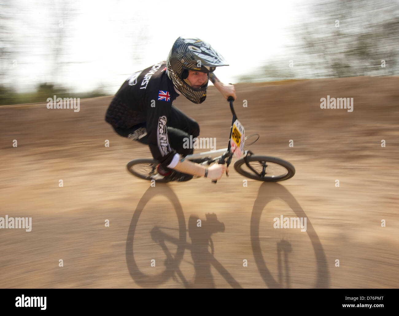 BMX Rider at Bike Park Stock Photo - Alamy