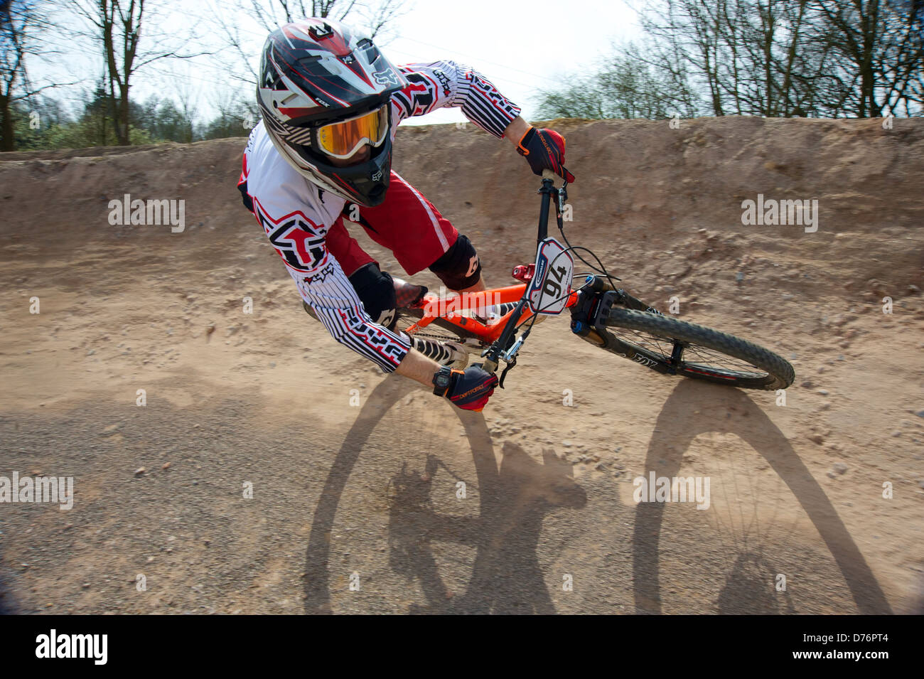 BMX Airborne Track Flash Light Ramp Male Tweaked Stock Photo - Alamy