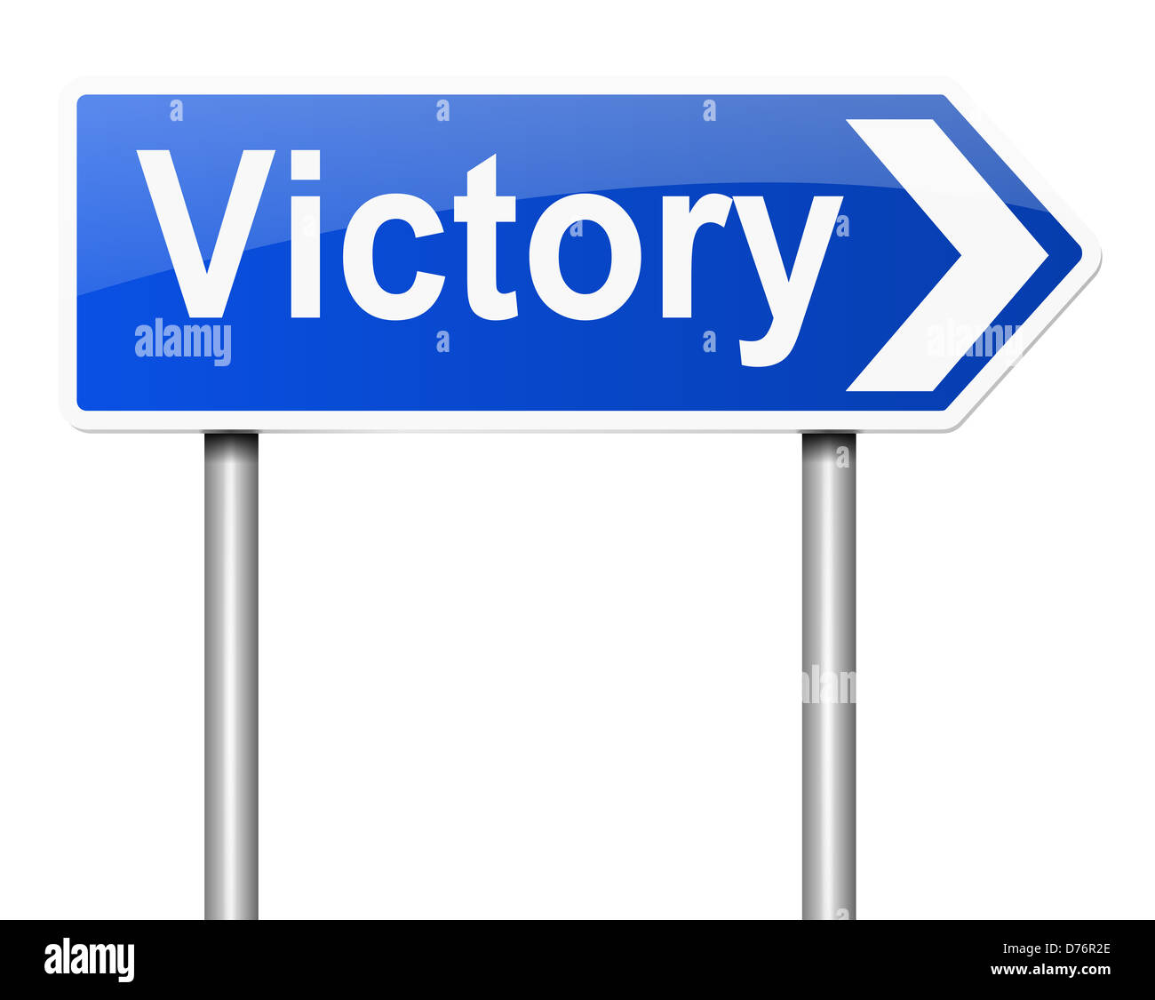 Defeat into victory sign Cut Out Stock Images & Pictures - Alamy
