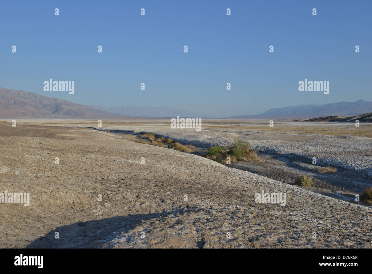 Dried up river bed in the Death Valley area of Las Vegas Stock Photo ...