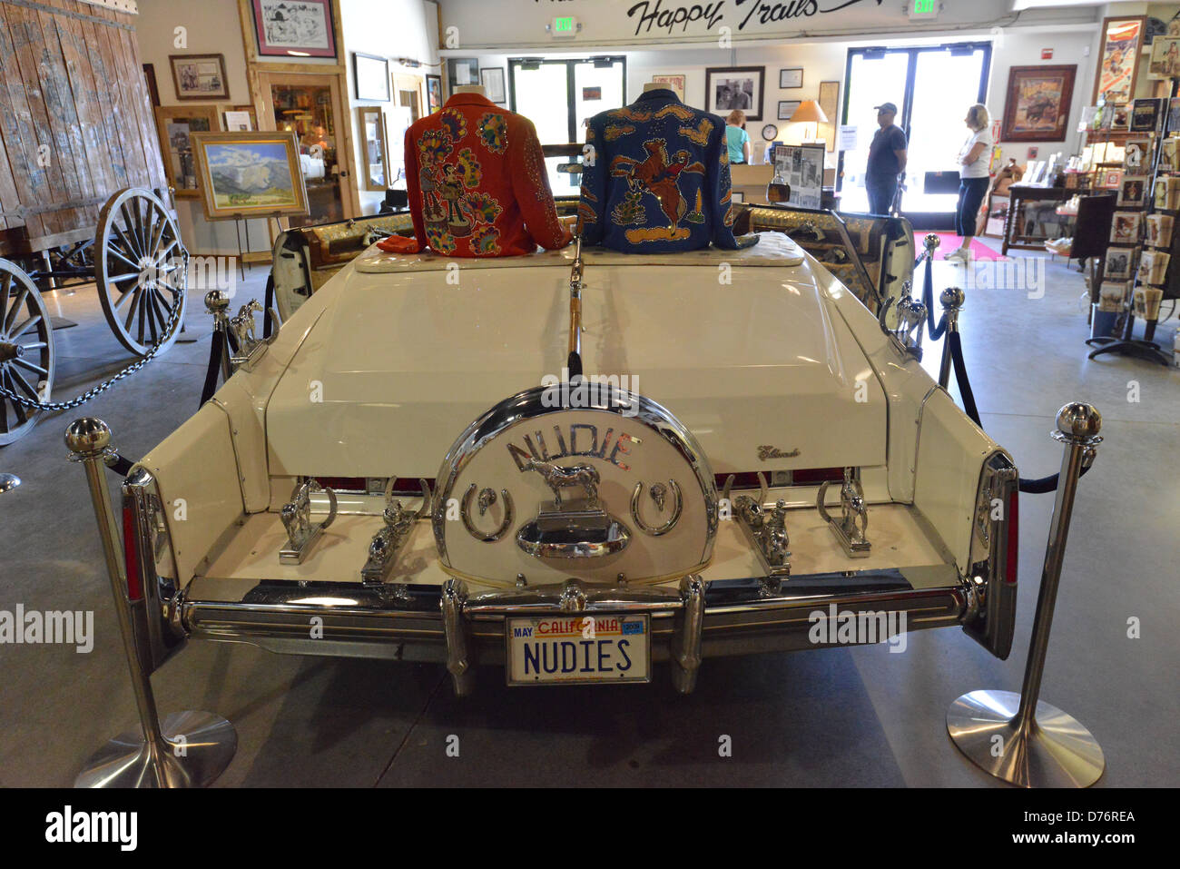A heavily customised cowboy themed Cadillac Eldorado Stock Photo - Alamy
