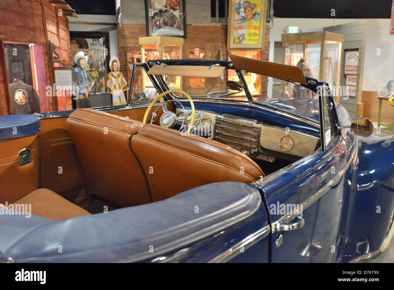A 1950's American Convertible Stock Photo - Alamy