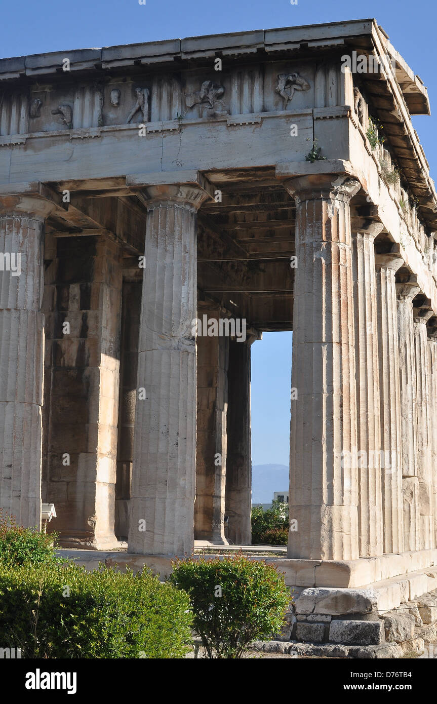 Ancient temple & ruins in Athens Stock Photo - Alamy