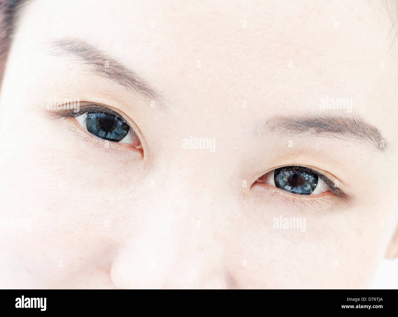 Smiling Woman Eyes Close-Up Stock Photo - Alamy