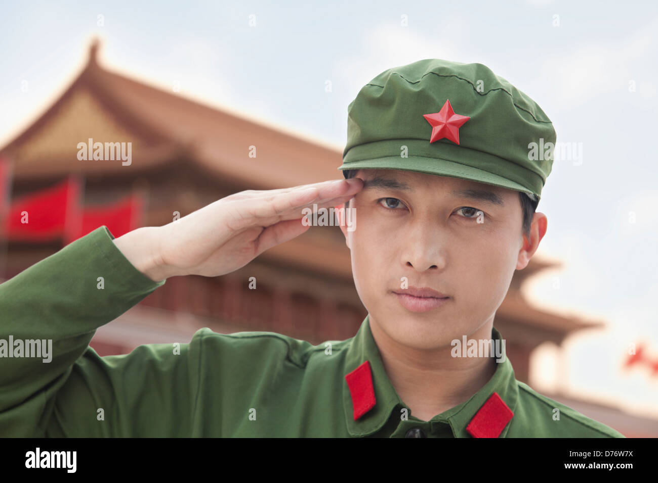Soldier Saluting Stock Photo - Alamy