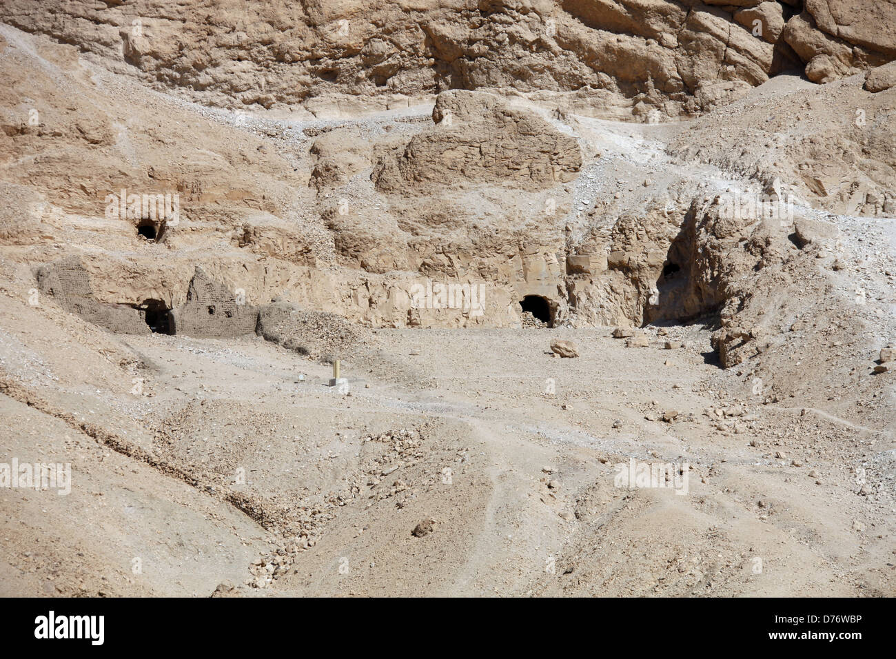 ROCK CUT TOMBS WEST BANK LUXOR EGYPT 08 January 2013 Stock Photo - Alamy