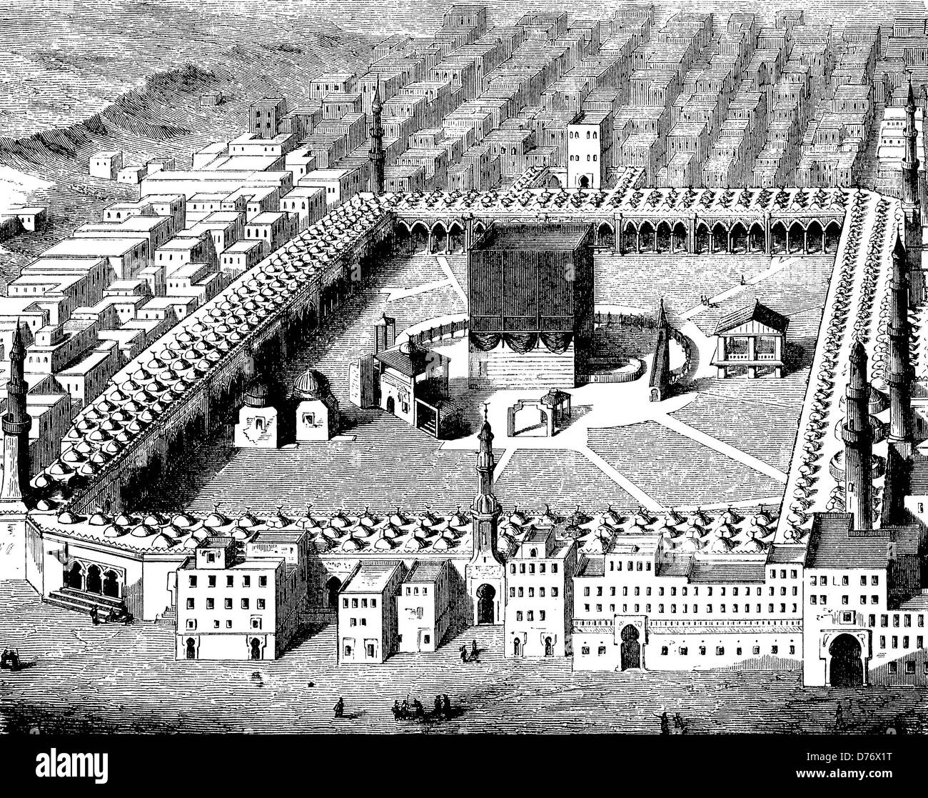 High angle view historic city Black and White Stock Photos & Images - Alamy