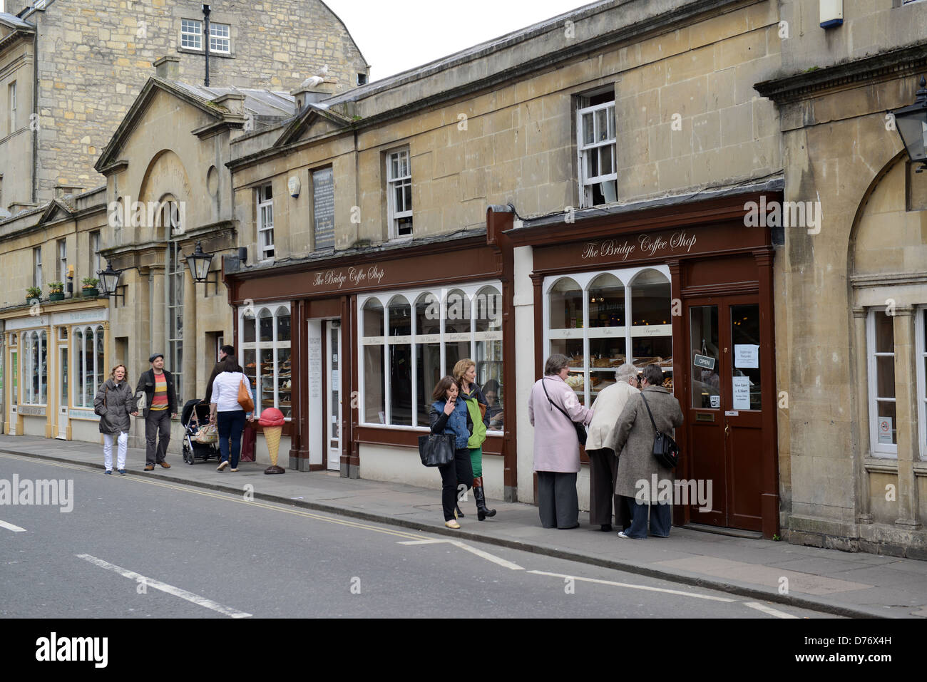 The Bridge Coffee Shop in Bath England Uk Stock Photo - Alamy