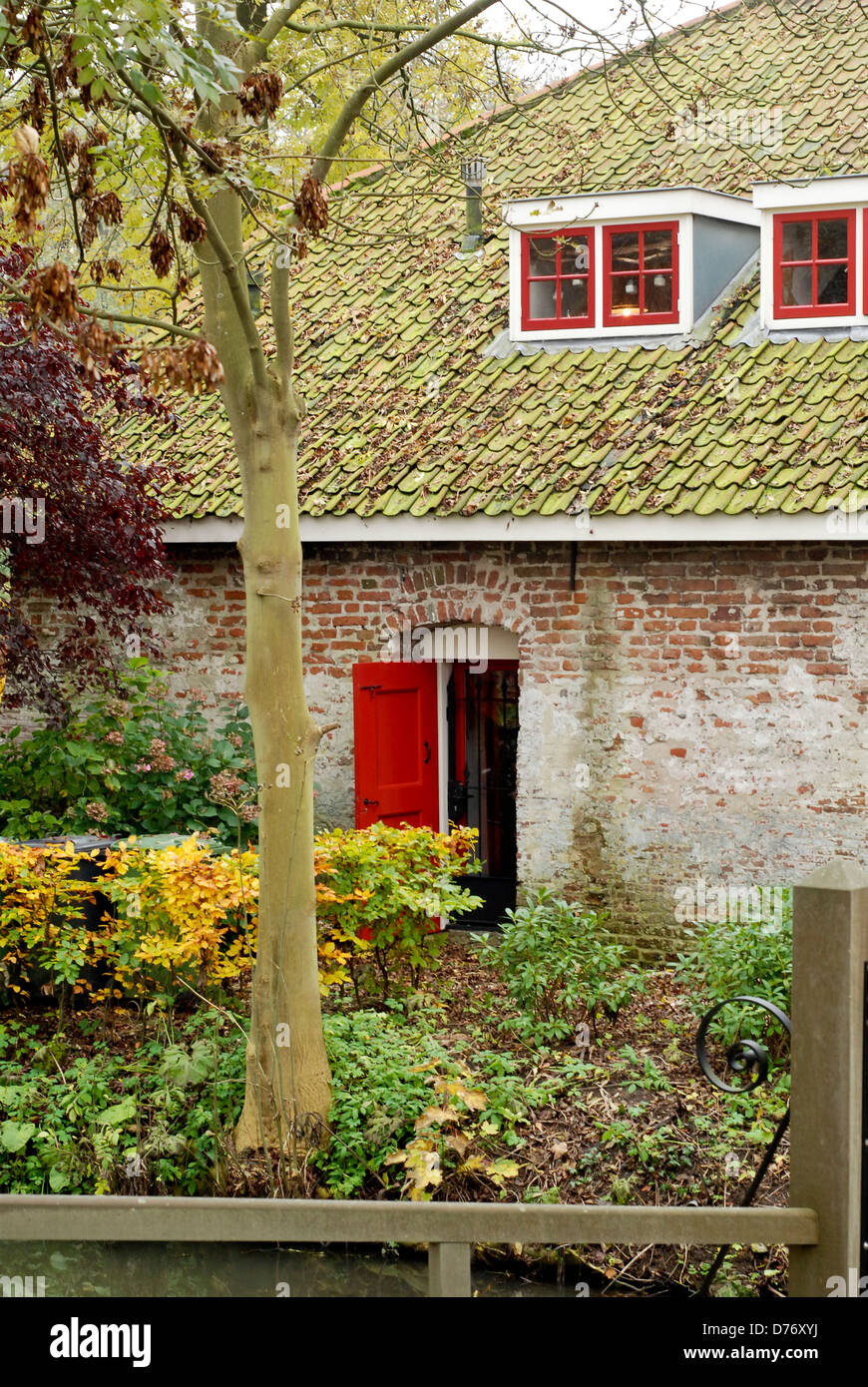 colorful house on the dutch countryside Stock Photo - Alamy