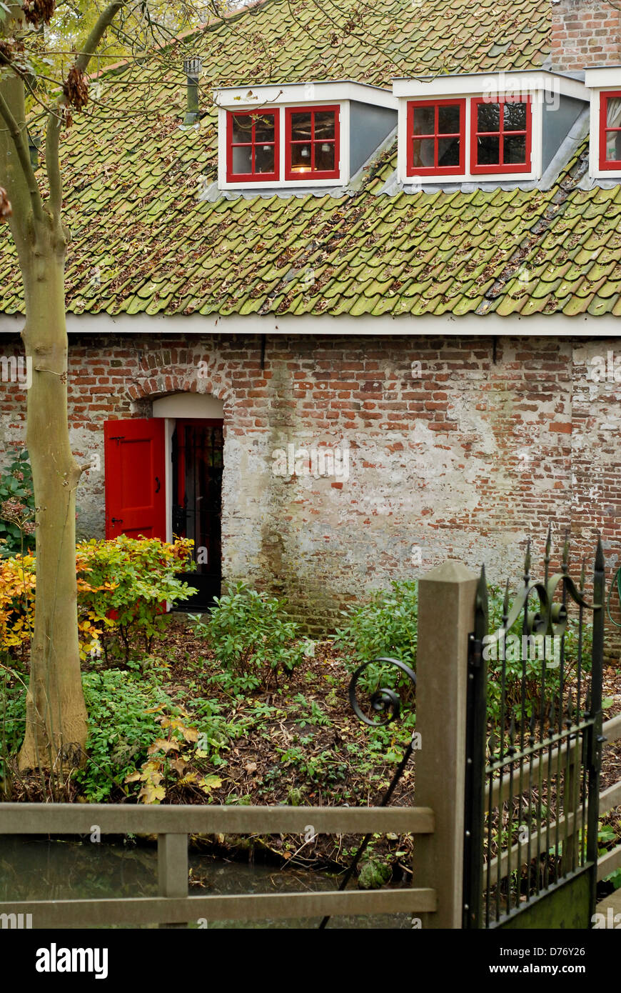 colorful house on the dutch countryside Stock Photo - Alamy