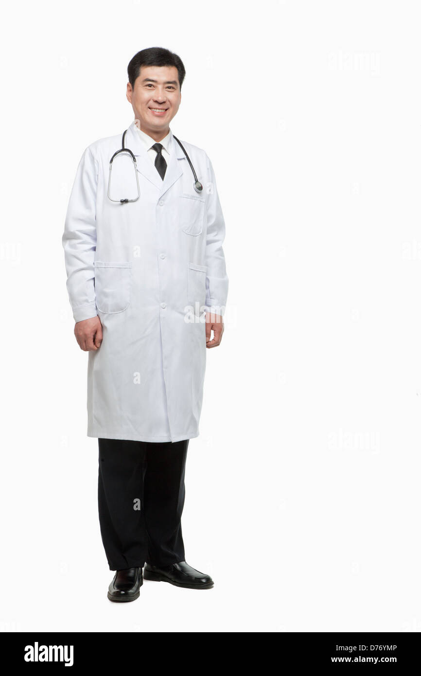 Full Length Portrait of Doctor Stock Photo - Alamy
