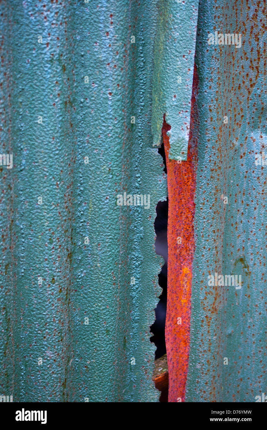 Corrugated iron fence hi-res stock photography and images - Alamy